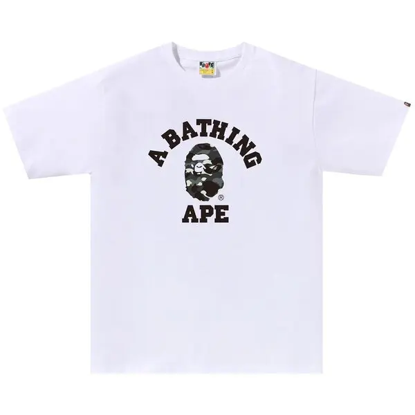 A BATHING APE City Camo College Tee /black - White