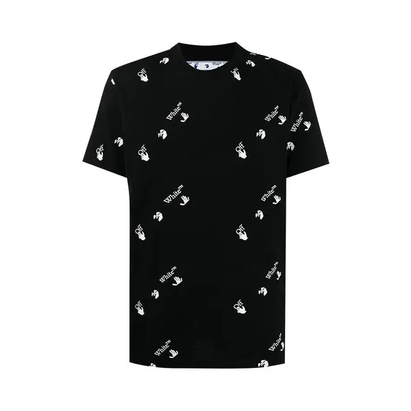 Off-White Allover Logo Short-sleeve Tee /white - Black