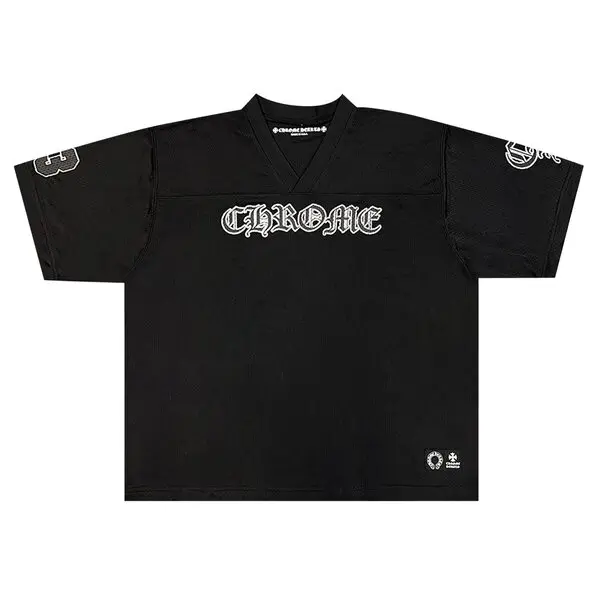 Chrome Hearts Mesh Stadium Football Jersey - Black