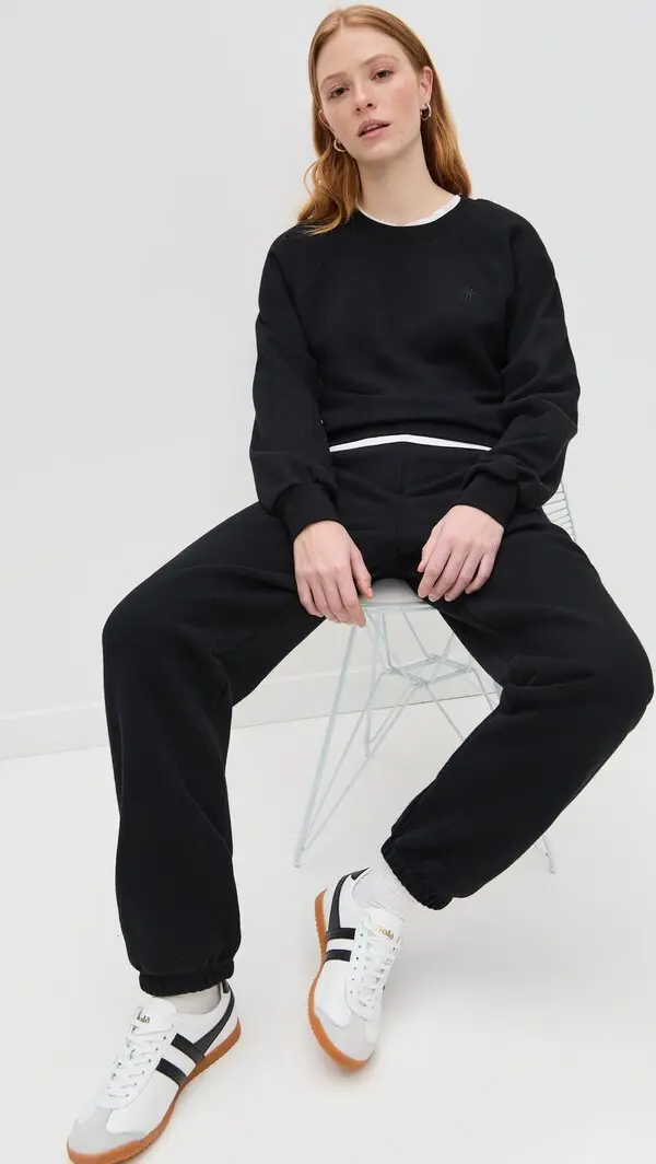 Eterne Classic Fleece Sweatpants - Black