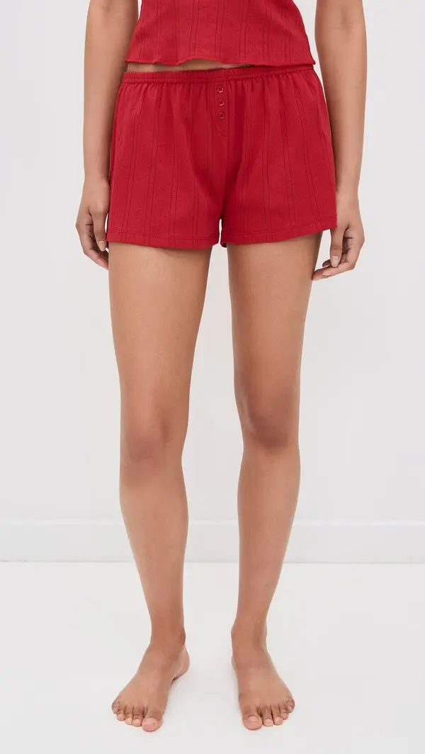 COUCOU The Shorts - Cherry Red