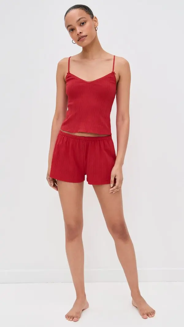 COUCOU The Shorts - Cherry Red
