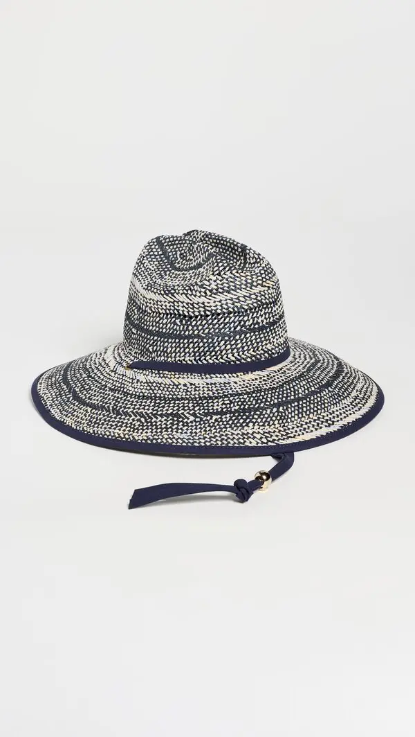 Lele Sadoughi Woven Straw Panama Hat In Navy - 30% Off 