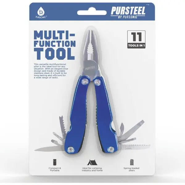 PURSONIC 11-in-1 Multifunction Tool Your Compact - Blue