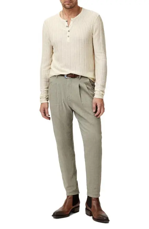 John Varvatos Araujo Regular Fit Rib Henley
