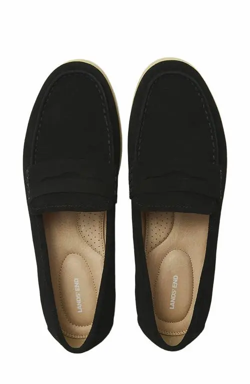LANDS' END Penny Loafers - Black