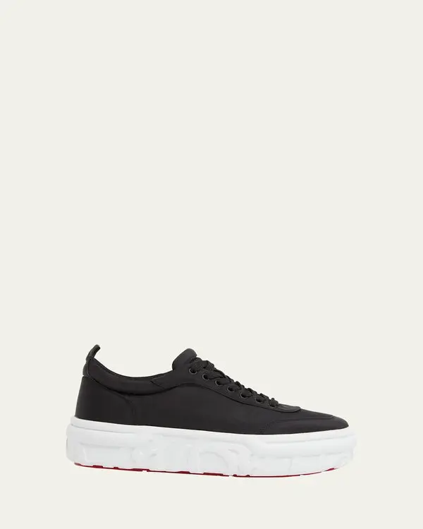 Christian Louboutin Choukario Nylon Platform Sneakers Black