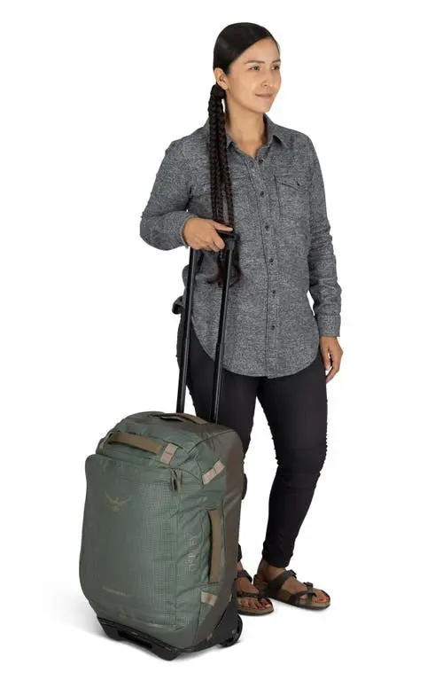 OSPREY Transporter 40-liter Wheeled Duffle - Pine Leaf/earl Grey