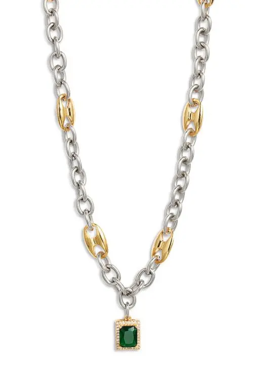 VIDAKUSH Duotone Vixen Pendant Necklace - Gold/ Silver