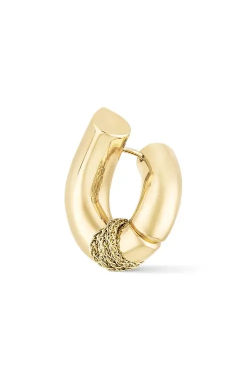 TABAYER Oera Chain Hoop Earrings - Yellow Gold