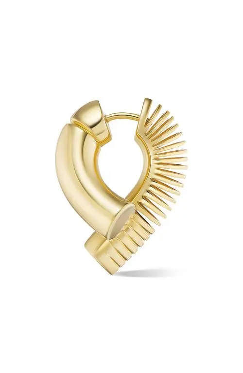 TABAYER Ribbed Hoop Earrings