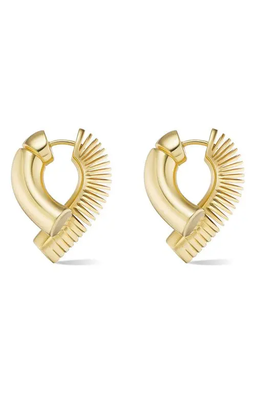 TABAYER Ribbed Hoop Earrings