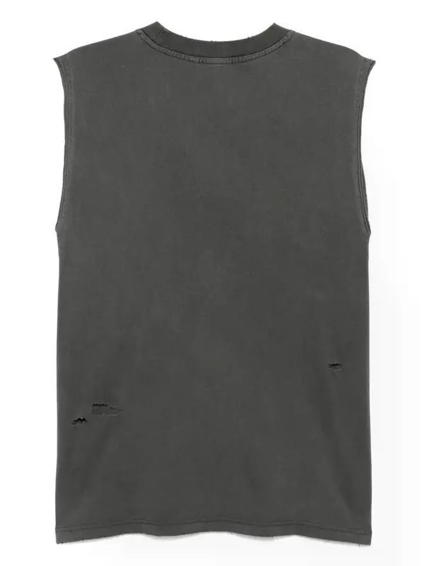 FIVE CM Graphic-print Vest - Grey