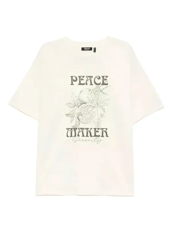 FIVE CM Graphic-print T-shirt - Yellow