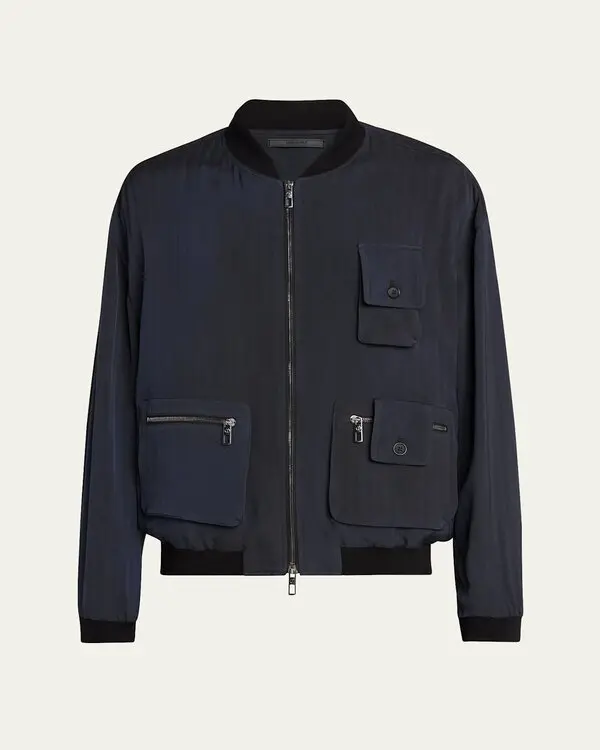 Giorgio Armani Chevron Utility Bomber Jacket