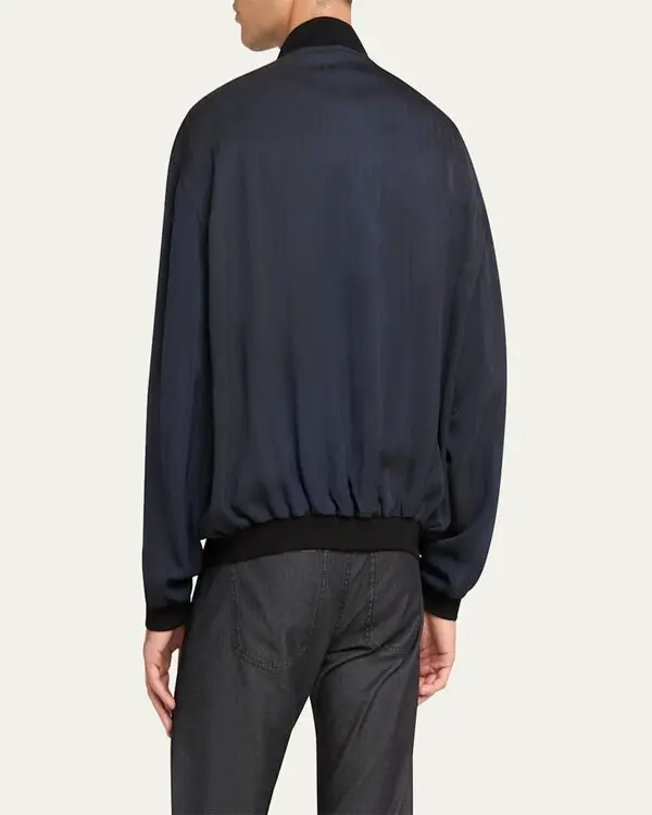 Giorgio Armani Chevron Utility Bomber Jacket