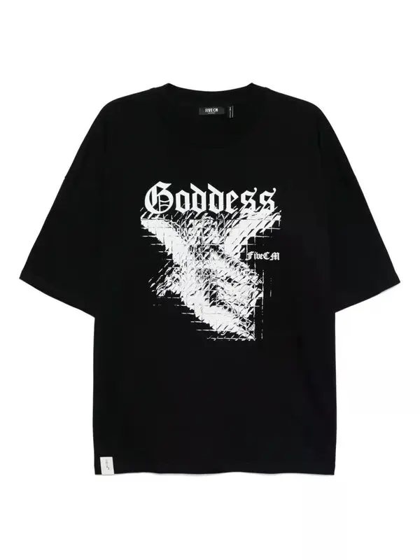 FIVE CM Graphic-print T-shirt - Black