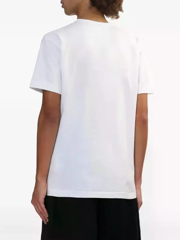 Play Comme Des Garcon Heart-print T-shirt - White