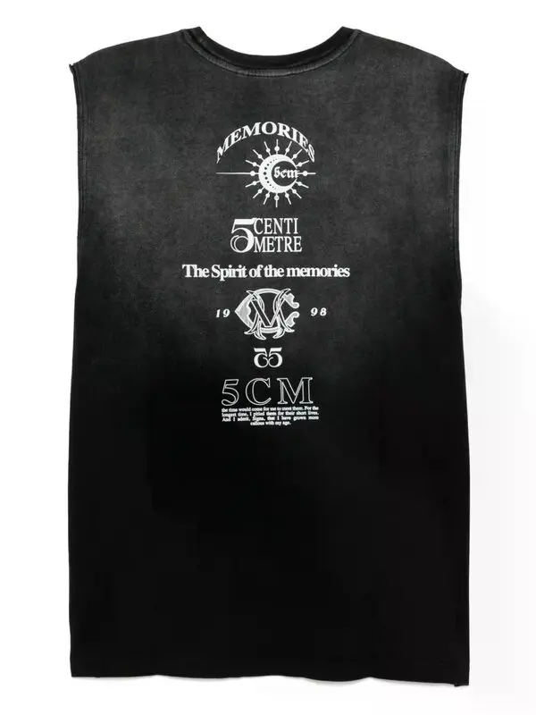 FIVE CM Logo-print Vest - Black