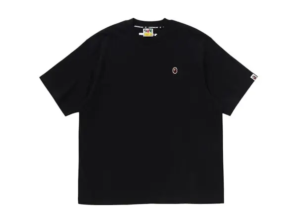 A BATHING APE One Point Relaxed Fit Tee Shirt - Black