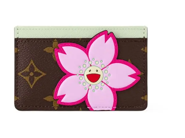 LOUIS VUITTON X Takashi Murakami Card Holder - Sakura Brown