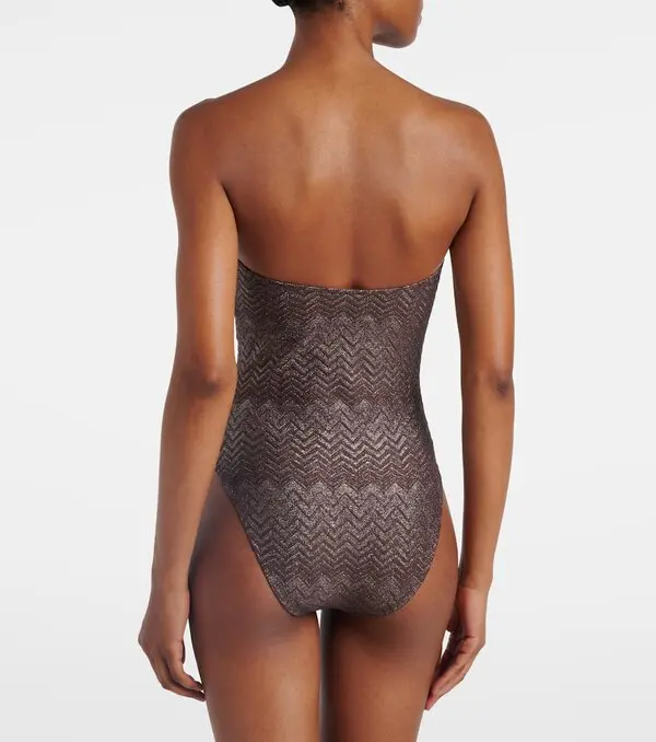 Melissa Odabash Barbuda One Piece Swimsuit - Brown