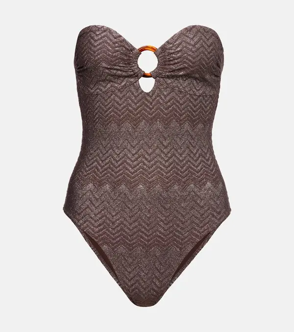 Melissa Odabash Barbuda One-piece Swimsuit - Brown