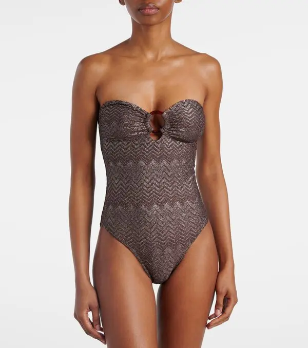 Melissa Odabash Barbuda One-piece Swimsuit - Brown