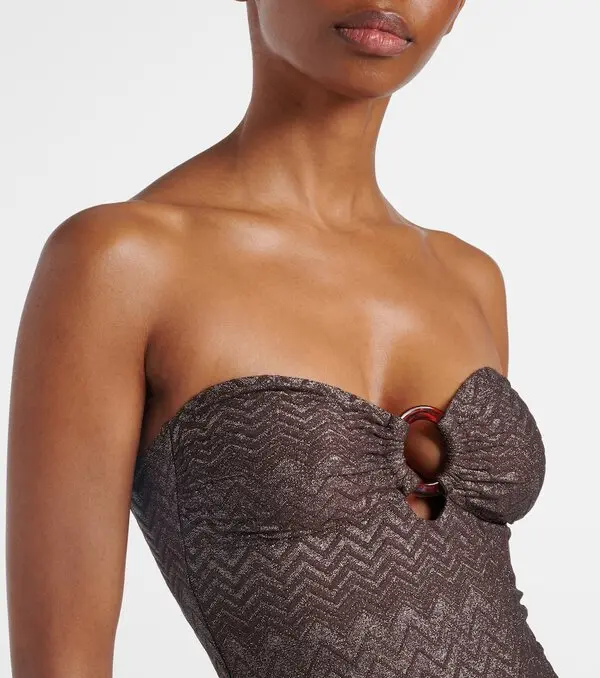 Melissa Odabash Barbuda One-piece Swimsuit - Brown