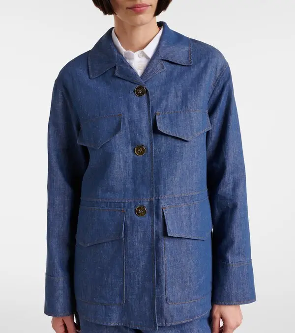 Max Mara Ginny Cotton-linen Twill Jacket