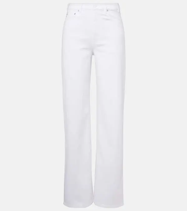 Ag Baggy Wide-leg Jeans - White
