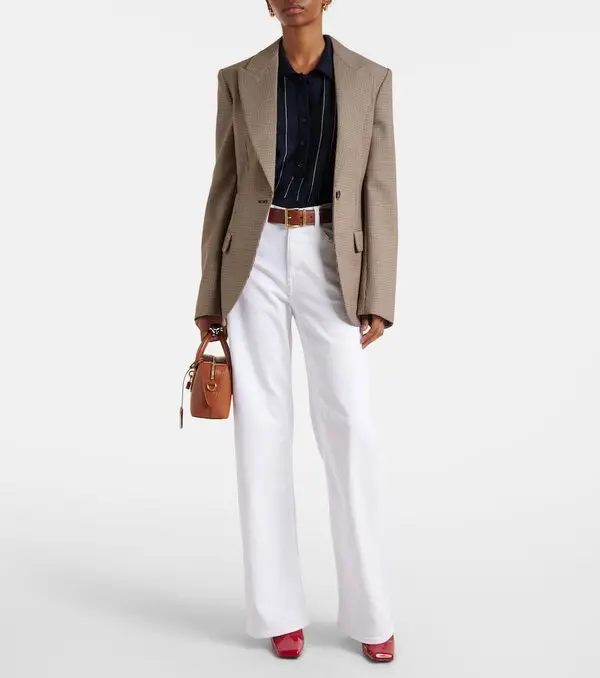Ag Baggy Wide-leg Jeans - White