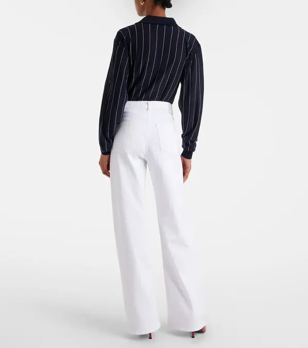 Ag Baggy Wide-leg Jeans - White