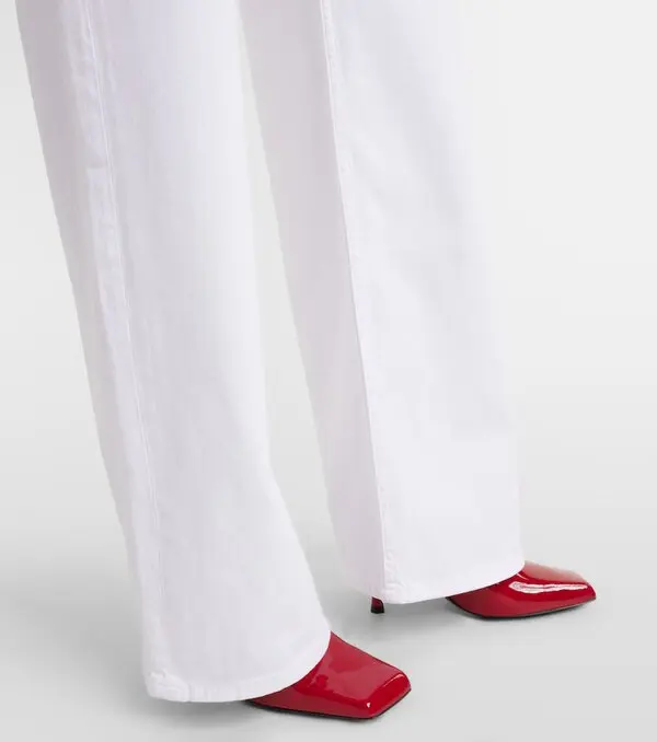 Ag Baggy Wide-leg Jeans - White