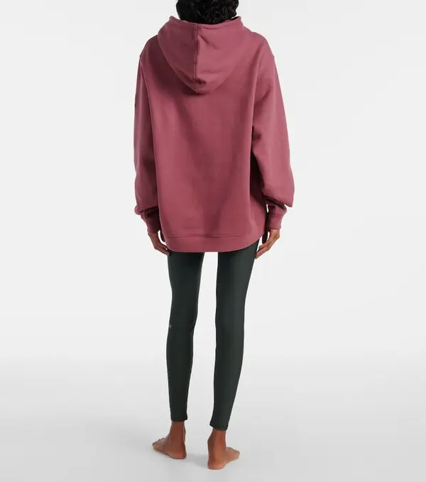 Alo Yoga Renown Cotton-blend Terry Hoodie - Red