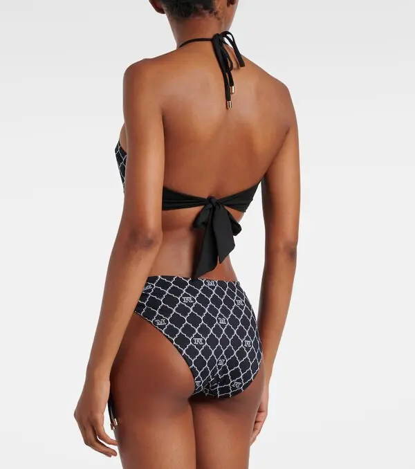 Max Mara Anna Printed Halterneck Bikini Top