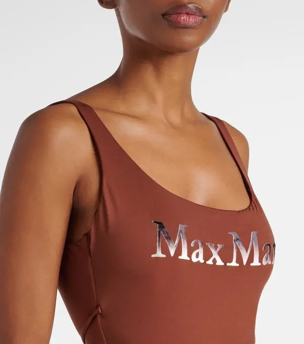 Max Mara Carisma Belted Swimsuit - Brown