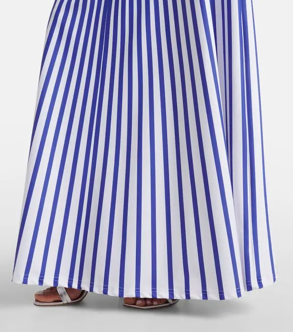 JEAN PAUL GAULTIER Printed Jersey Maxi Dress - White