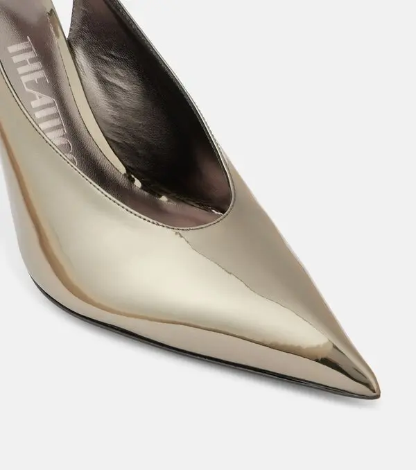 Attico Viper 95 Slingback Pumps - Grey