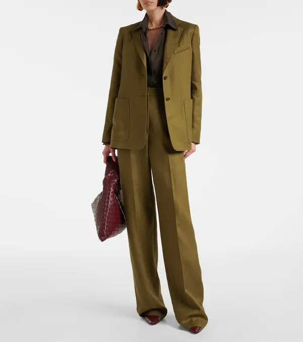 Max Mara Guglia Linen Blazer - Brown