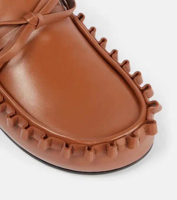 JW Anderson Ruffled Leather Mules
