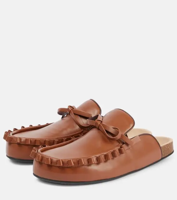 JW Anderson Ruffled Leather Mules