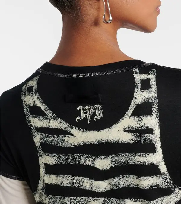 JEAN PAUL GAULTIER Printed Jersey Maxi Dress