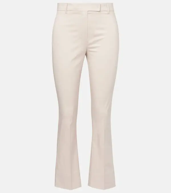 Max Mara Felice Cotton-blend Wide-leg Trousers
