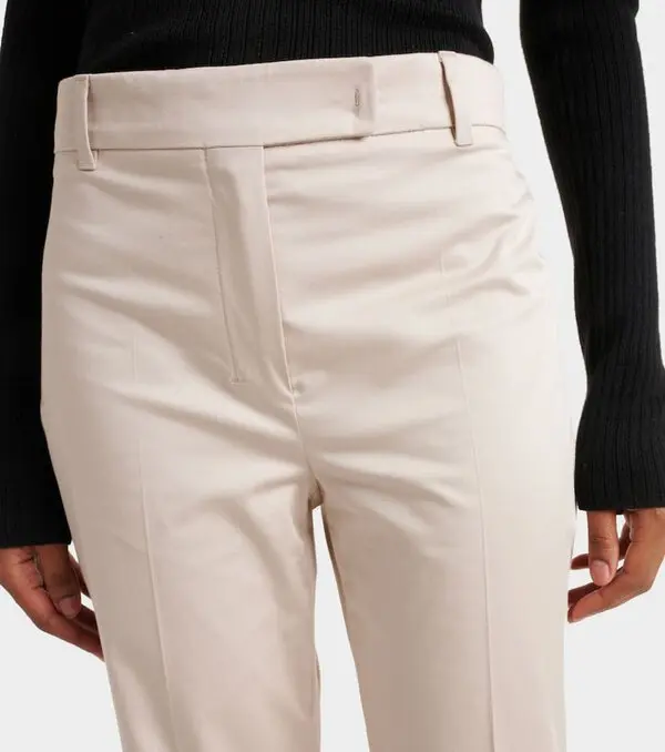 Max Mara Felice Cotton-blend Wide-leg Trousers