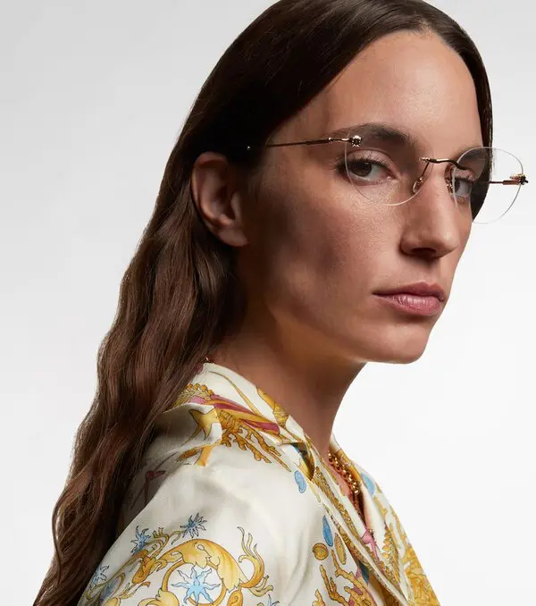 Versace Round Frame Glasses