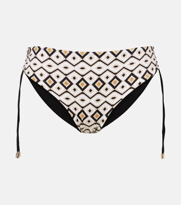 Max Mara Santina Geometrica Bikini Bottom - Brown