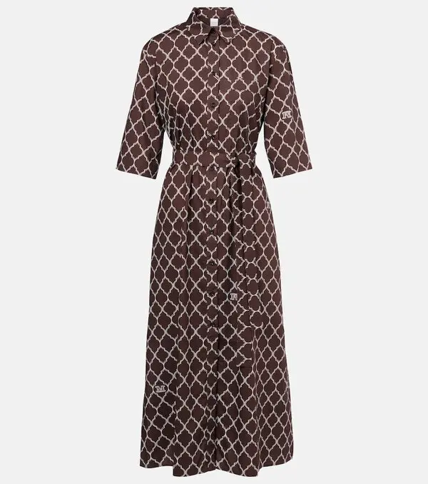 Max Mara Daniel Printed Cotton Shirt Dress