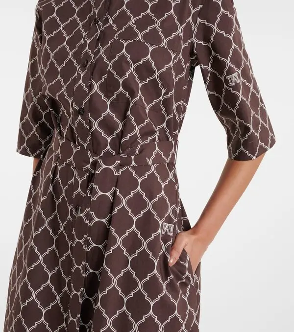 Max Mara Daniel Printed Cotton Shirt Dress