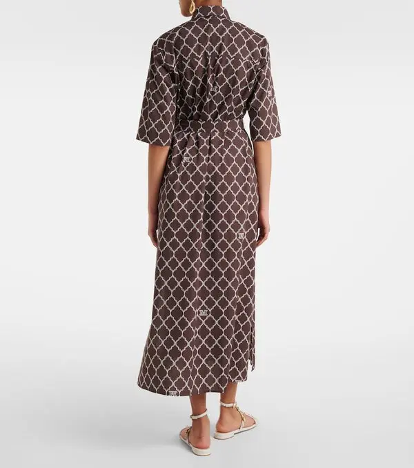 Max Mara Daniel Printed Cotton Shirt Dress